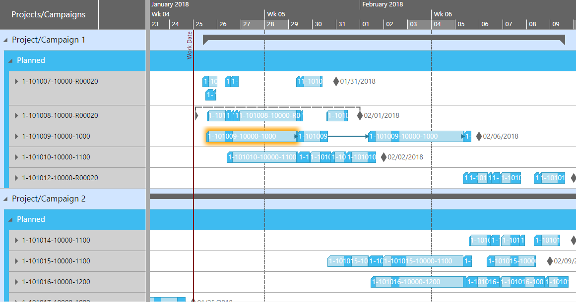 Visual Scheduling Widget | HTML5 JavaScript Gantt Visual Scheduling Widget | HTML5 JavaScript Gantt